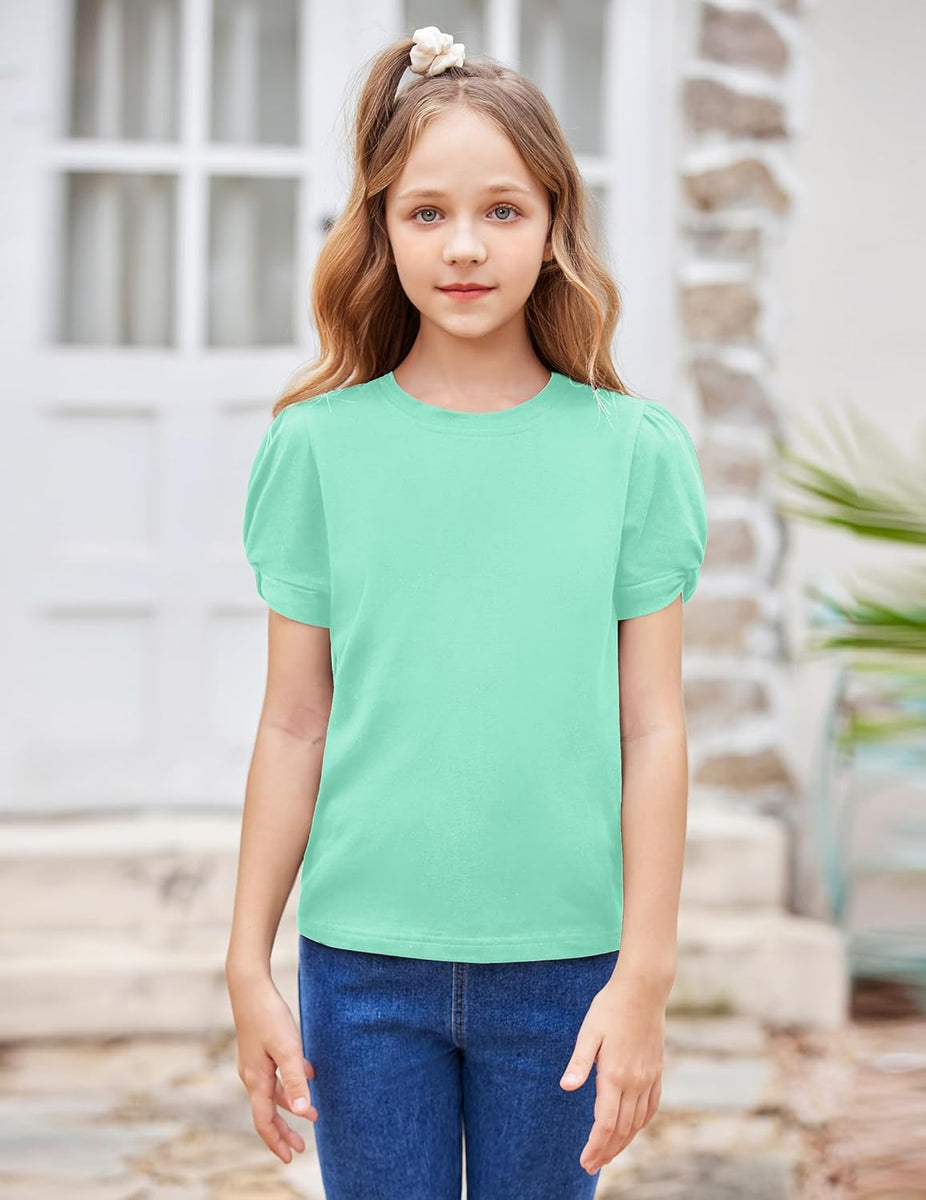 Arshiner Girls T Shirts Twist Short Sleeve Summer Tee – ARSHINER